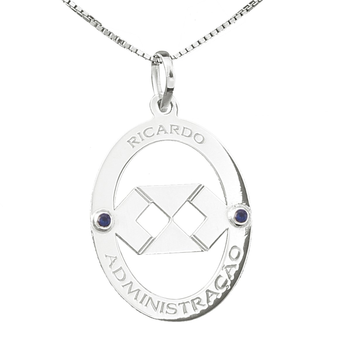 Colar Administração Coleção Formatura em Prata 925