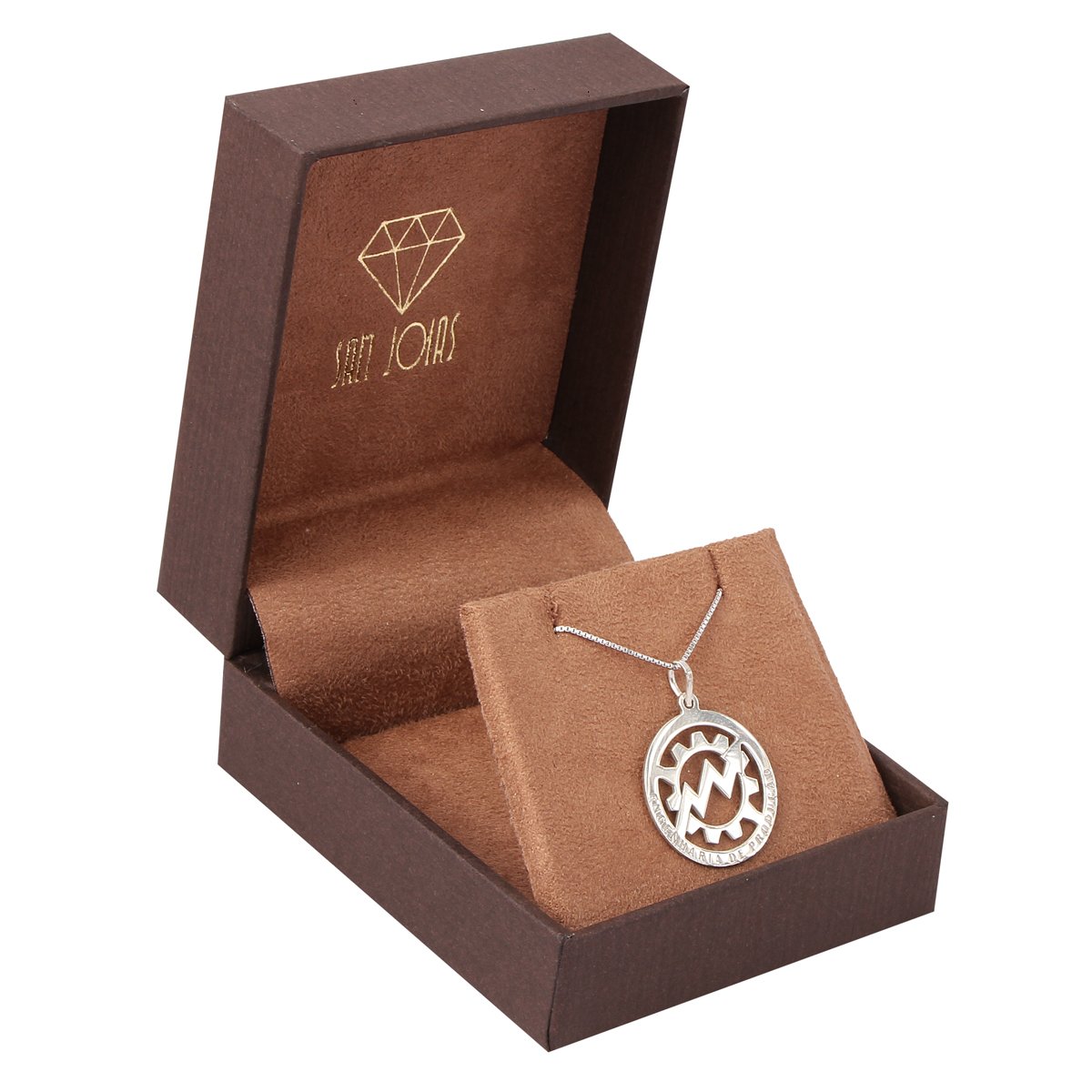 Colar Engenharia de Produção Coleção Formatura em Prata 925