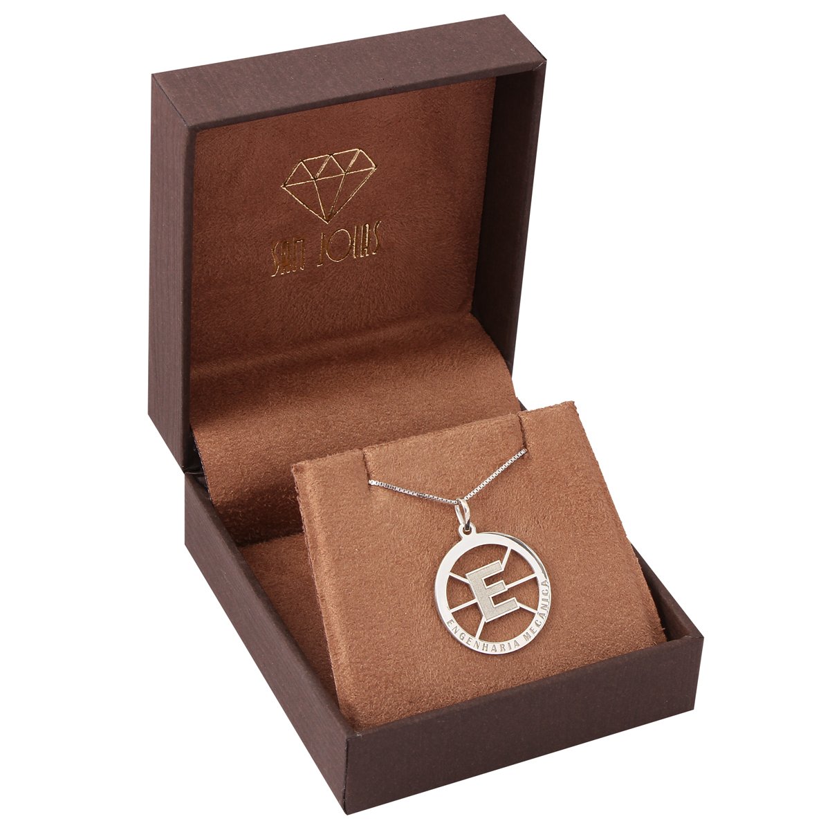 Colar Engenharia Mecânica Coleção Formatura em Prata 925